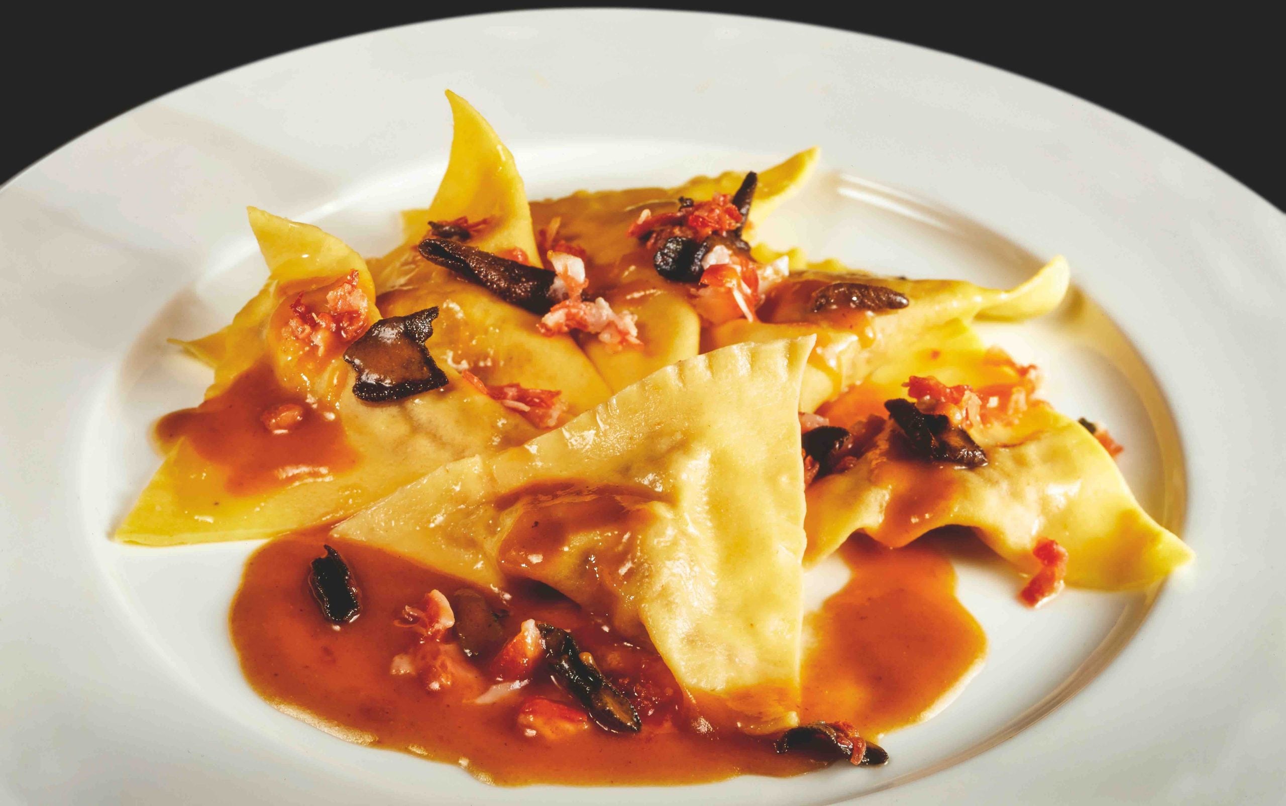 Triangoli di riso, salvia e pancetta - Gambero Rosso